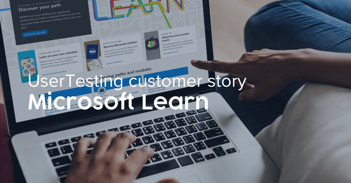 Microsoft Learn + UserTesting